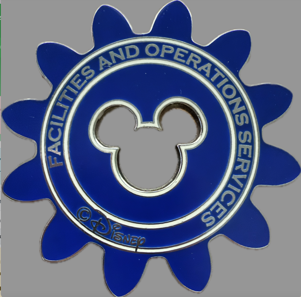 WDW Cast Exclusive - Facilities and Operations Services Mickey Cog ...