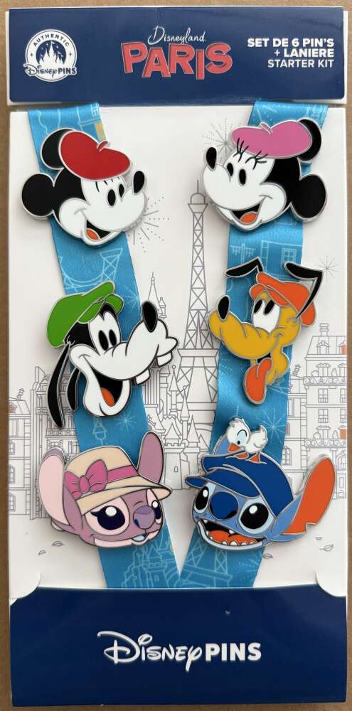 Disney characters in Paris Starter Kit Disney Trading Pin Series | Pin ...