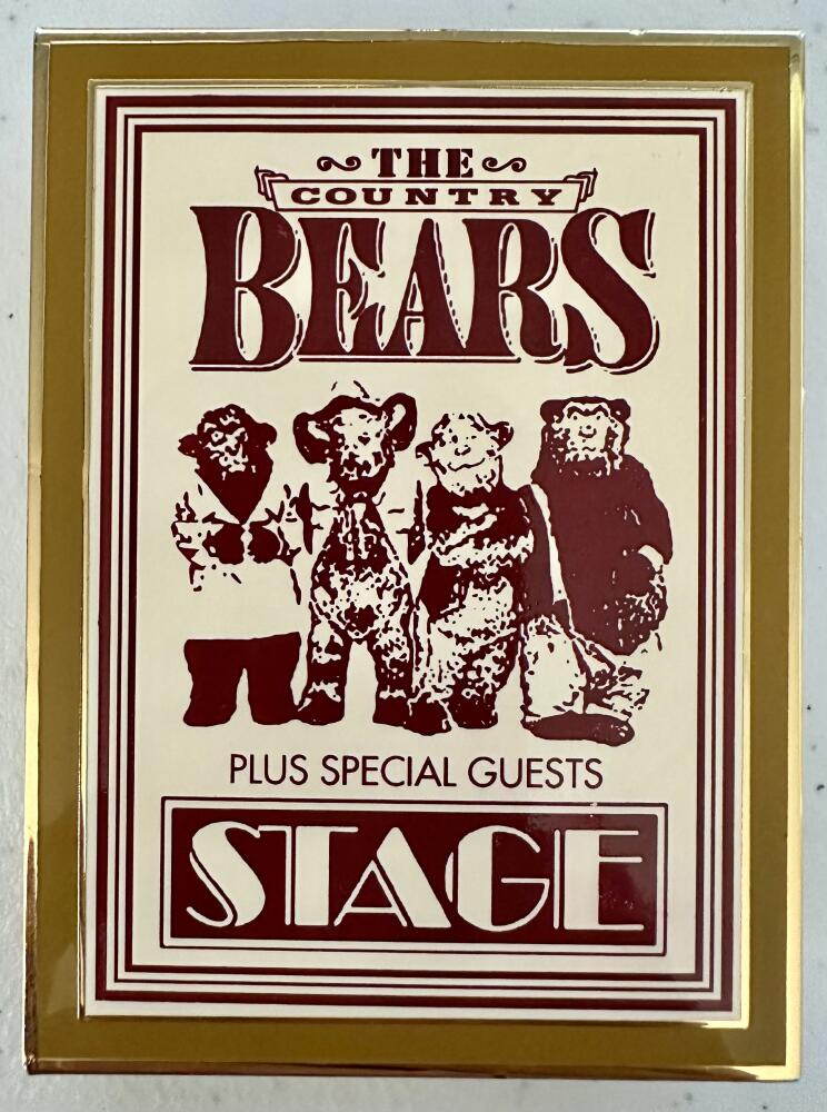 The Country Bears - Stage Poster | PIN 103207