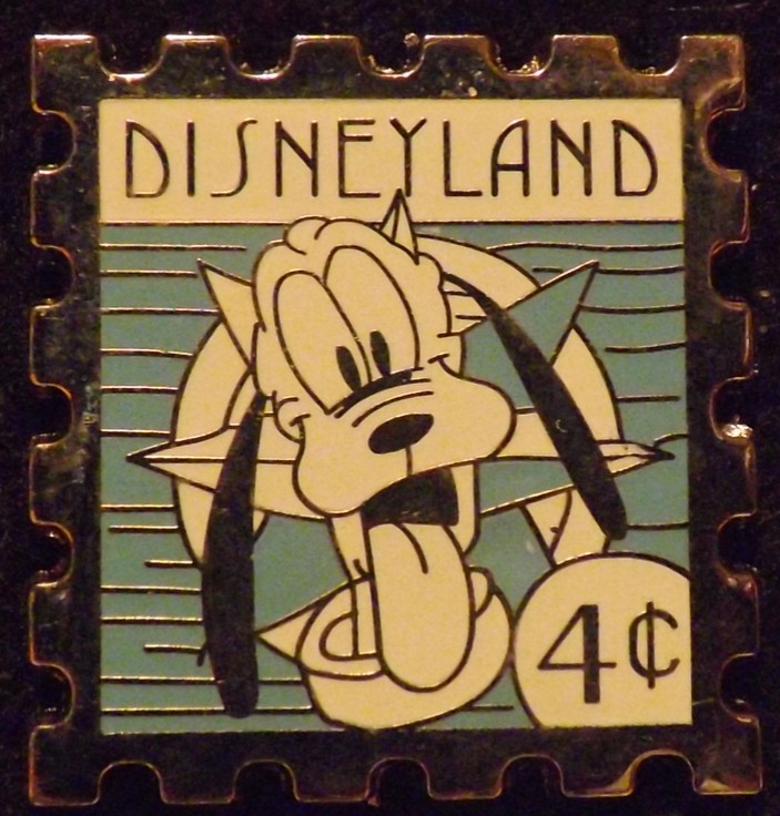 2008 Hotel Hidden Mickey - Stamps - Disneyland Pluto 4¢ stamp | PIN 10806