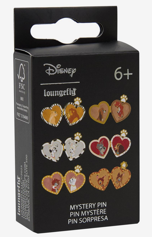 Disney Animals Heart Locket Blind Box Enamel Pin - Unopened Box | PIN ...