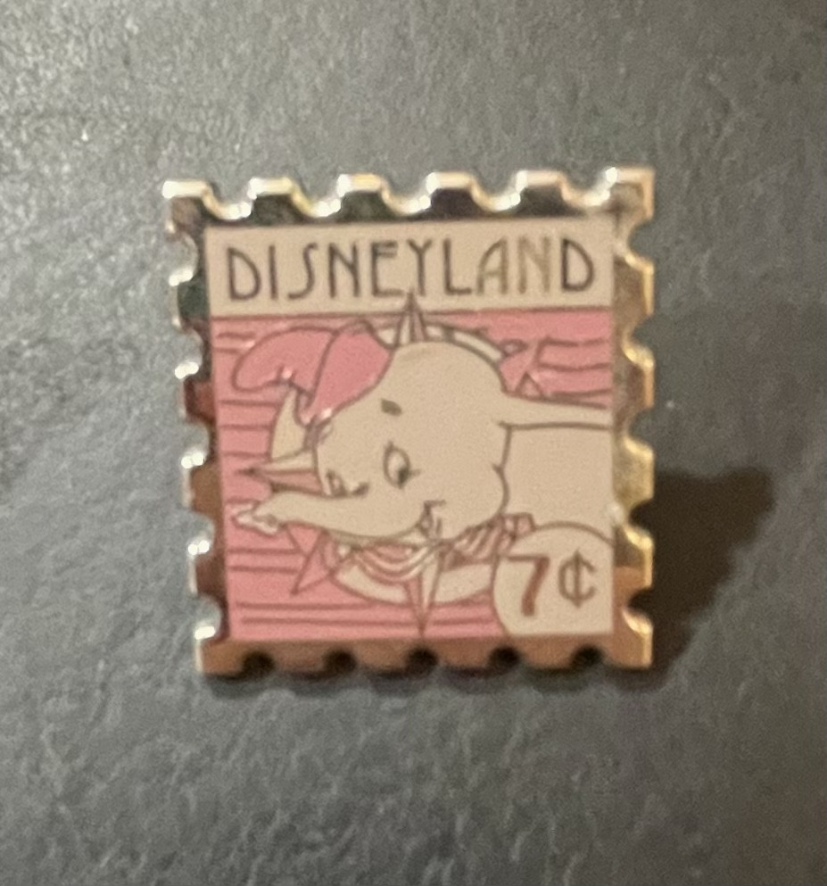 2008 Hotel Hidden Mickey - Stamps - Disneyland Dumbo 7¢ stamp | PIN 10819