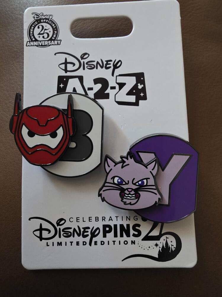 A-2-Z Magnetic Alphabet Series - B Baymax and and Y Yzma Set | PIN 108894