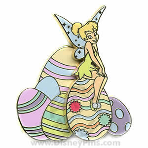 Easter 2008 - Tinker Bell Sitting on Colored Easter Eggs | PIN 108996