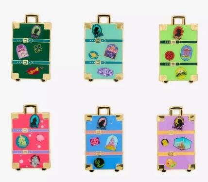 BoxLunch - Princess Luggage Blind Box - Princess Luggage Complete 6-Pin ...