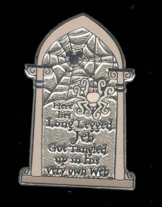 2009 Hidden Mickey - Haunted Mansion Tombstones - Jeb the Spider | PIN 7207