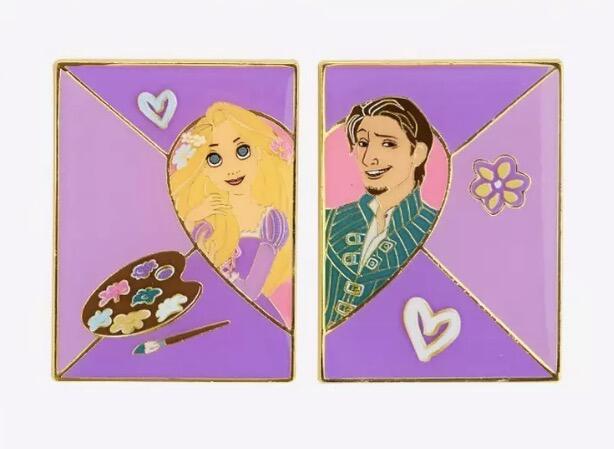 Loungefly Disney Princess Couple Blind Box Enamel Pin Set — BoxLunch ...