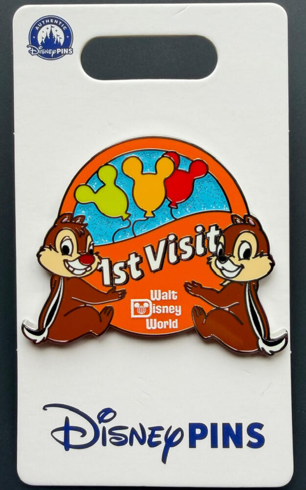 Chip and Dale - 1st Visit Badge Disney World | PIN 113218