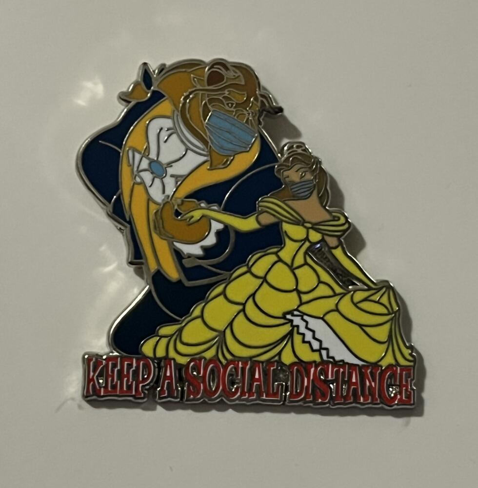 Fantasy Pin Series: Social Distance - Belle & The Beast - Keep a Social ...
