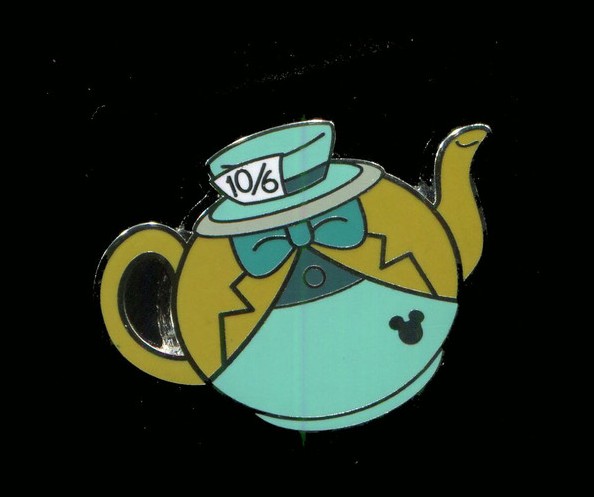 2014 Hidden Mickey - Alice in Wonderland Teapots - Mad Hatter | PIN 8645