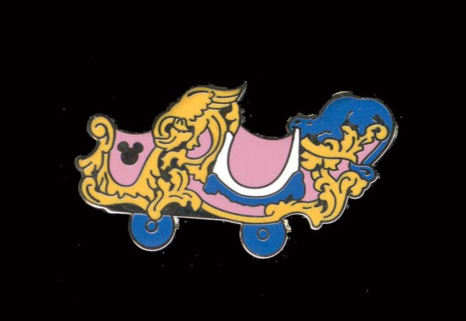 2011 Hidden Mickey - Casey Jr. Train - Dark Blue and Pink Car | PIN 8712