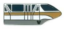 WDW Hidden Mickey Series 2008: Monorails - Monorail Gold | PIN 17184