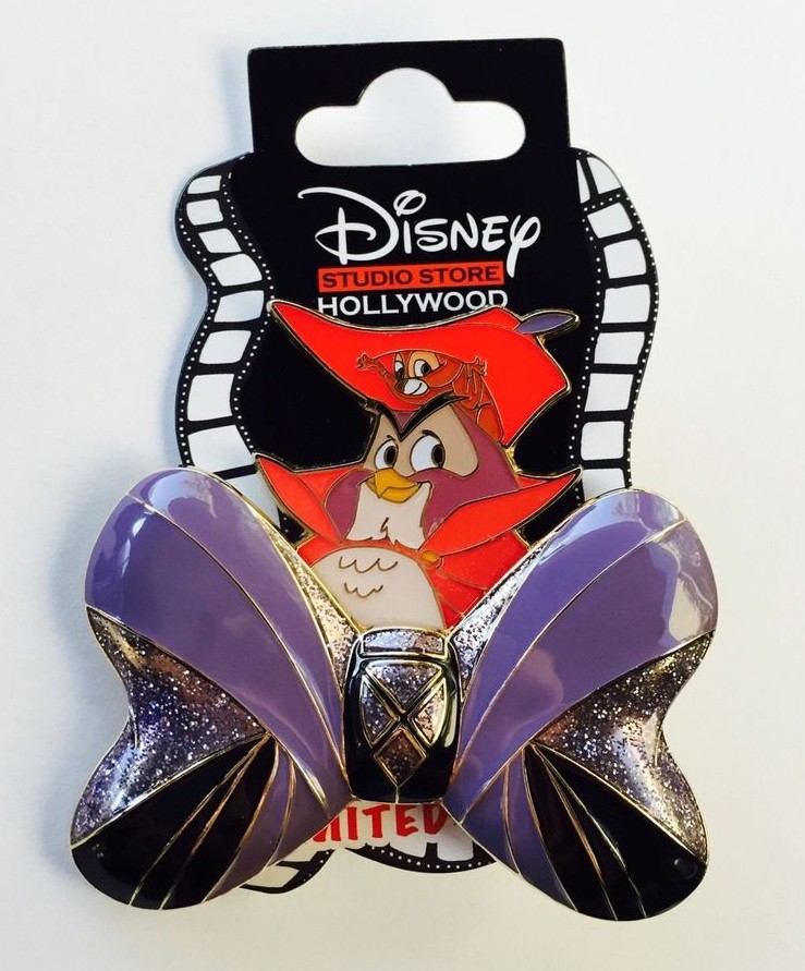 DSSH 3D Enamel Bow Series - “Sleeping Beauty” Owl and Squirrel | PIN 21365