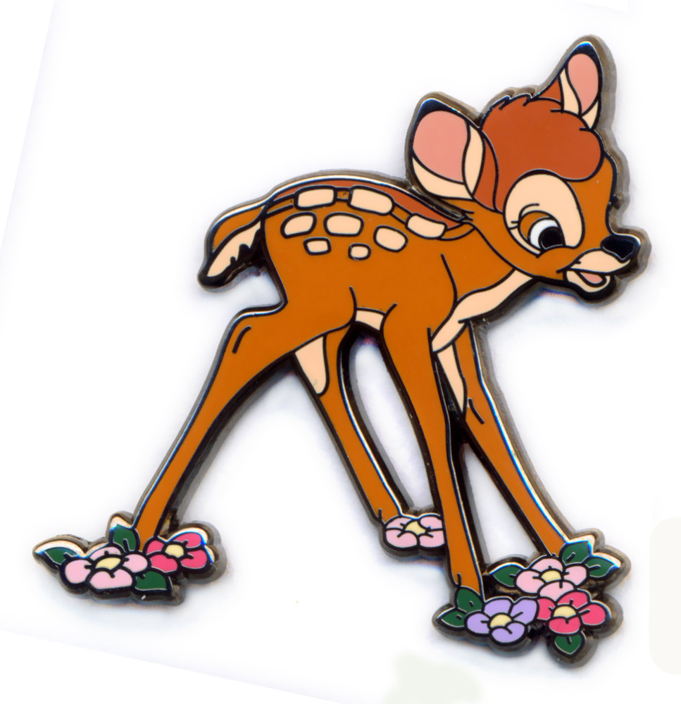 Bambi and Thumper on Flowers 2 Pin Set - Bambi on Flowers ONLY | PIN 17782