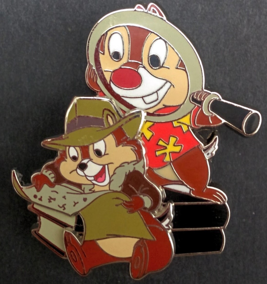 Rescue Rangers - Chip and Dale with Cipher and Magnifying Glass | PIN 7532