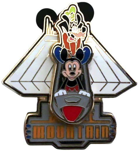 Space Mountain - Space Mountain with Mickey and Goofy - Slider | PIN 18360