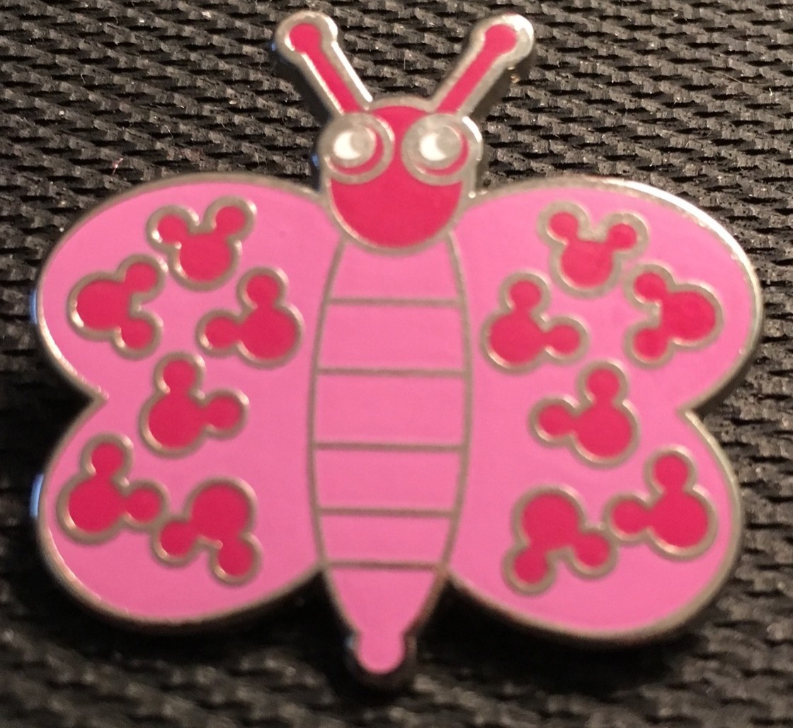 Ladybug and Butterfly - Pink Butterfly | PIN 12267