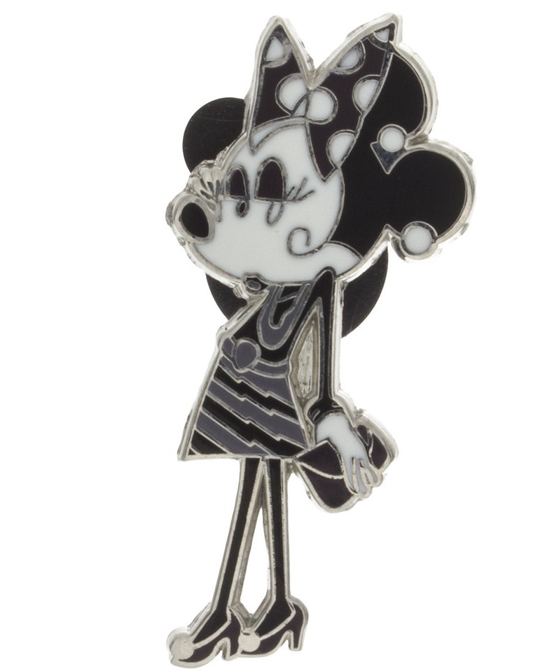 Minnie Mouse Paris Fashion Glamour Booster - Minnie in Striped Skirt ...