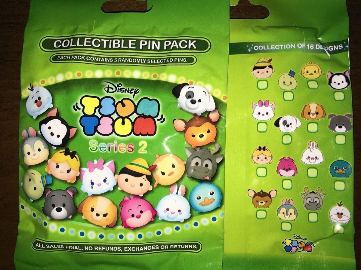 Disney Tsum Tsum Mystery Pin Pack series 2 Disney Trading Pin Series ...