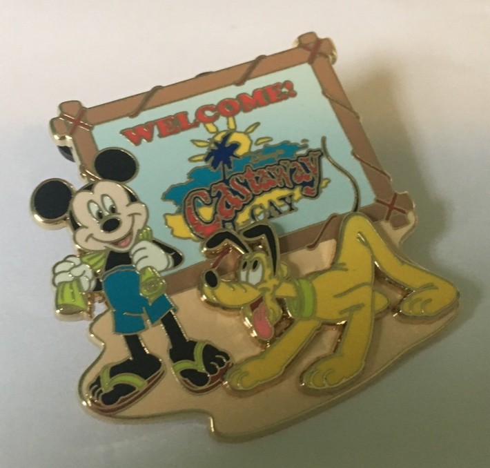 Castaway Cay - Castaway Cay Sign with Mickey and Pluto | PIN 4645