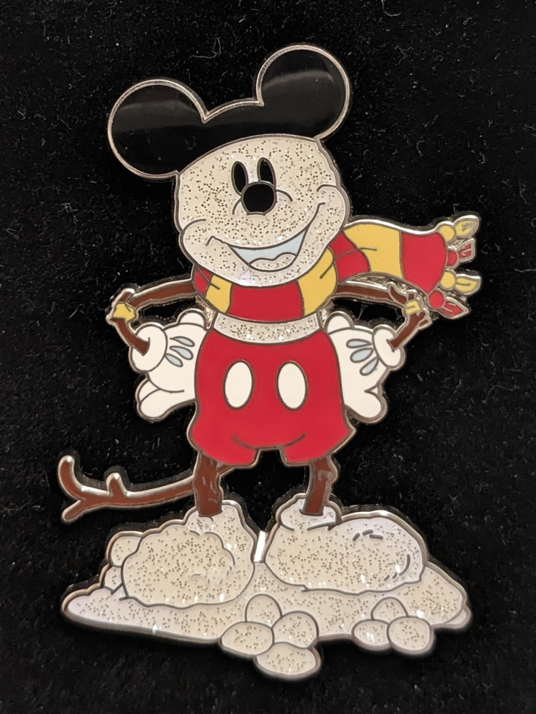 Snowman Characters Pin Set - Mickey Mouse Glitter Snowman | PIN 26526