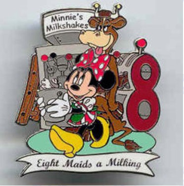Twelve Days of Christmas 2002 Collection - Eight Maids a Milking | PIN 19766