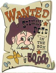 Chip & Dale’s Wild Wild West Pin Adventure - Stinky Pete Reward Poster ...
