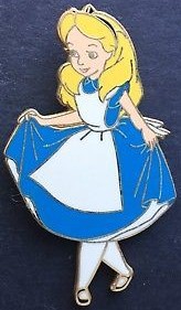 Alice in Wonderland - Alice in Wonderland Curtsey (Silver Metal) | PIN ...
