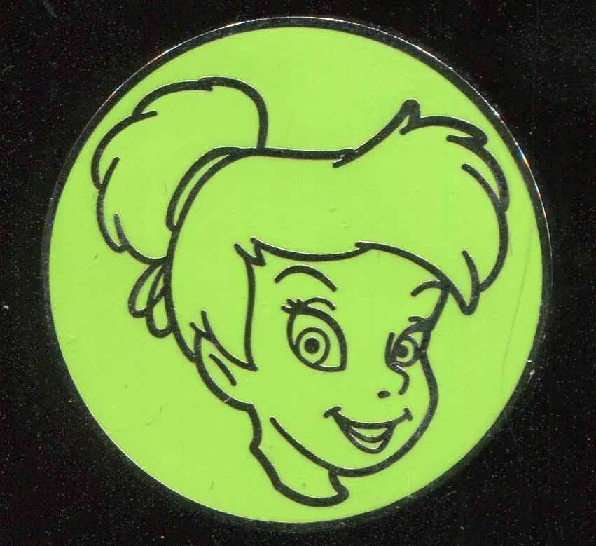 Disney Character Outline Circles Booster Set - Tinker Bell | PIN 25312