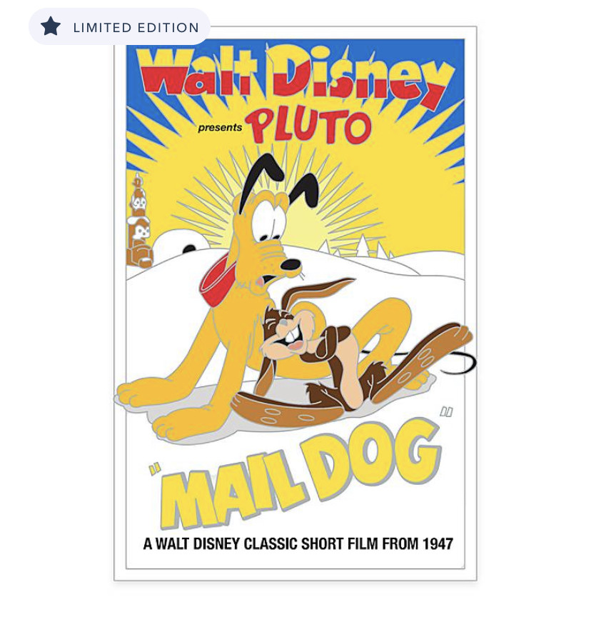 Pluto 90th Anniversary Poster Series - Pluto Mail Dog | PIN 35876