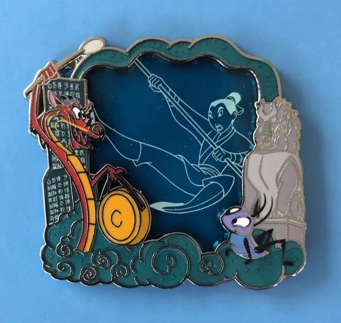 December 2018 Park Pack - Mulan - Mushu and Crickee - Mulan Kick Scene ...