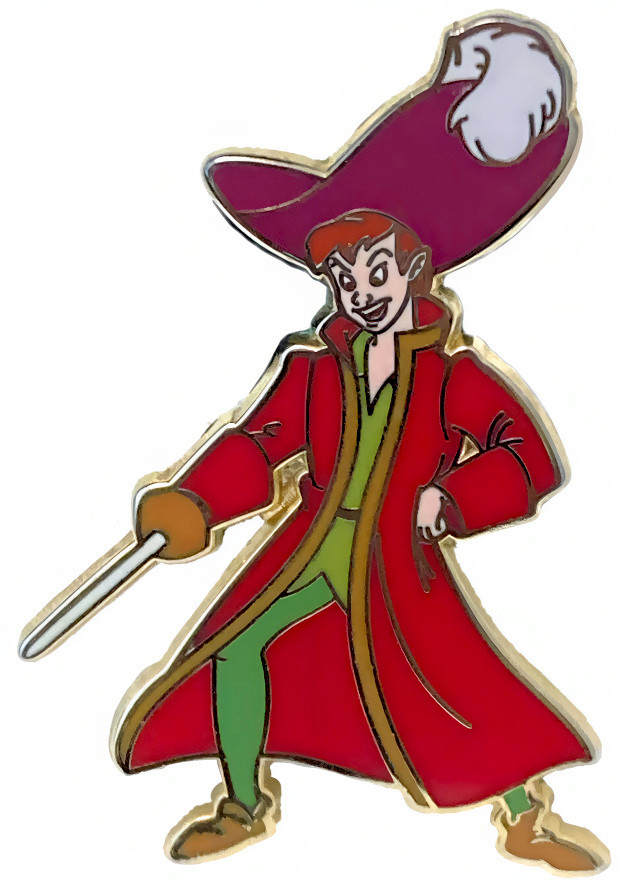 Heroes with Swords Series - Peter Pan dressed as Captain Hook | PIN 36938