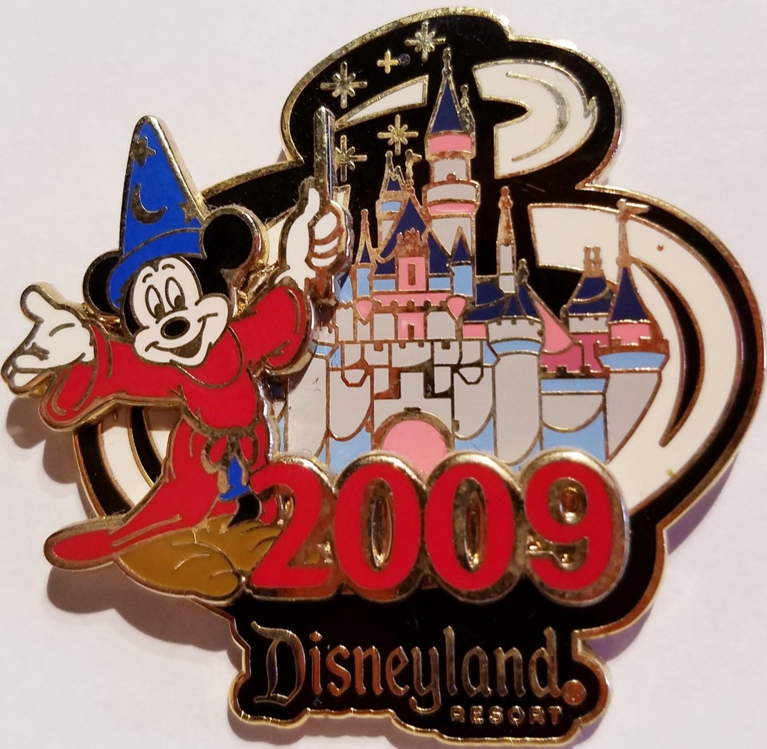 2009 Dated Year Pins - Sleeping Beauty Castle - Sorcerer Mickey | PIN 19750
