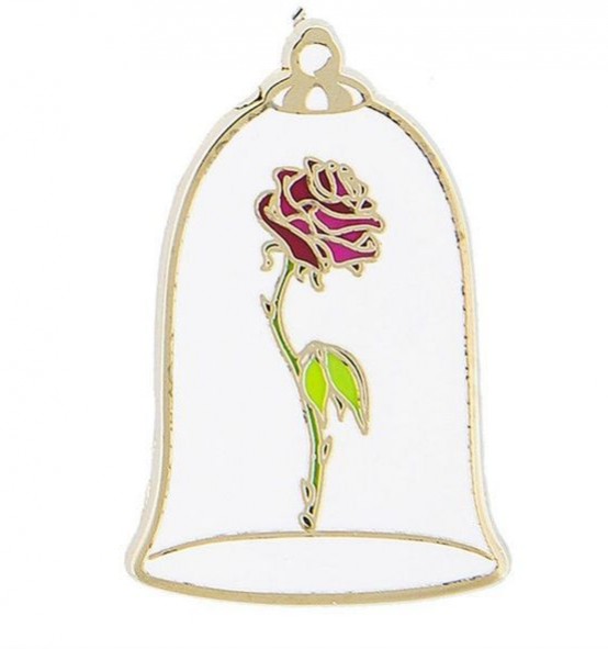 Disney Parks - Beauty and the Beast Icons - 4-pin set - Enchanted Rose ...