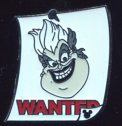Cast Lanyard Collection III - Wanted Posters - Ursula - Hidden Mickey ...