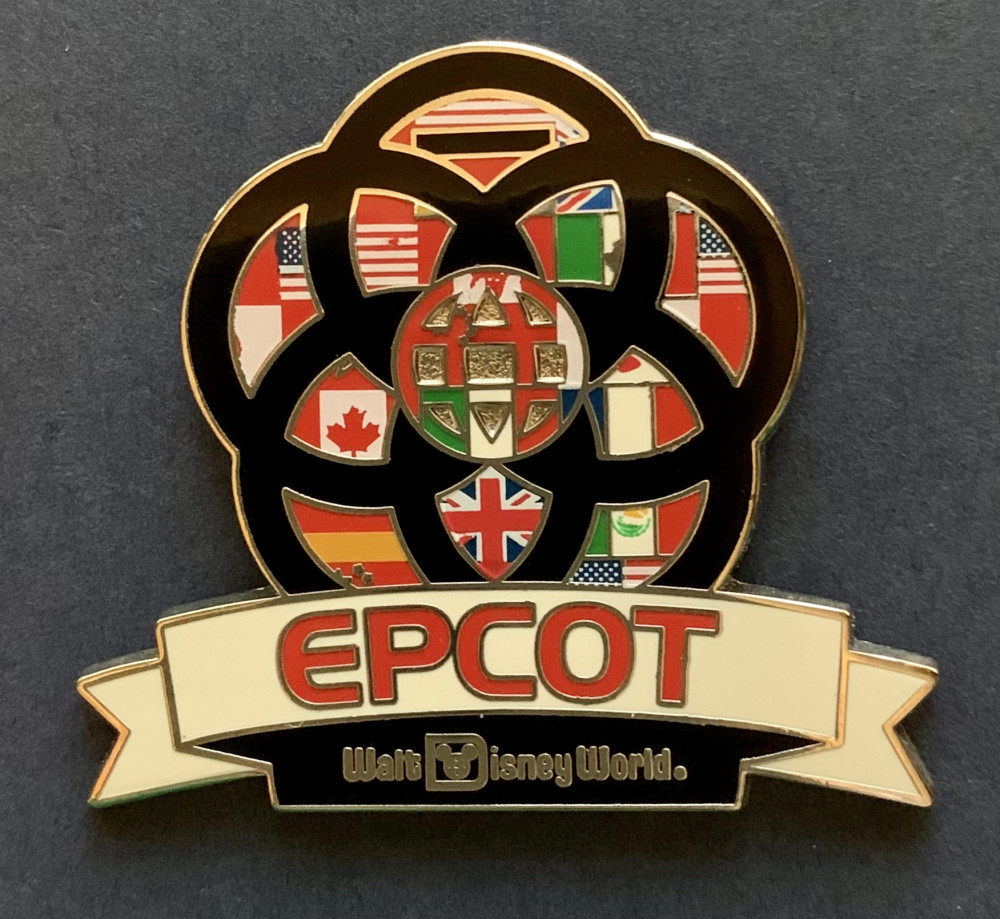 EPCOT - Epcot Center Flags In Epcot Logo | PIN 40154