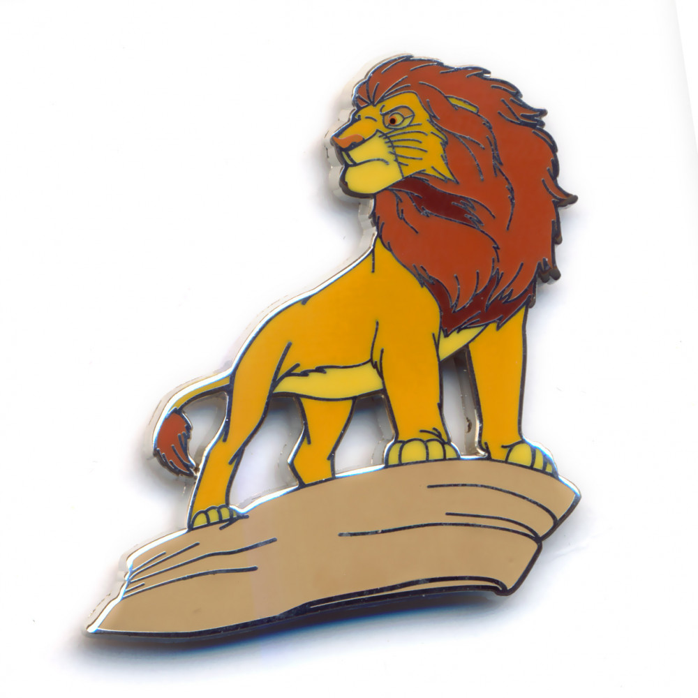 2019 The Lion King Booster Pin Set - Adult Simba on Pride Rock | PIN 40451
