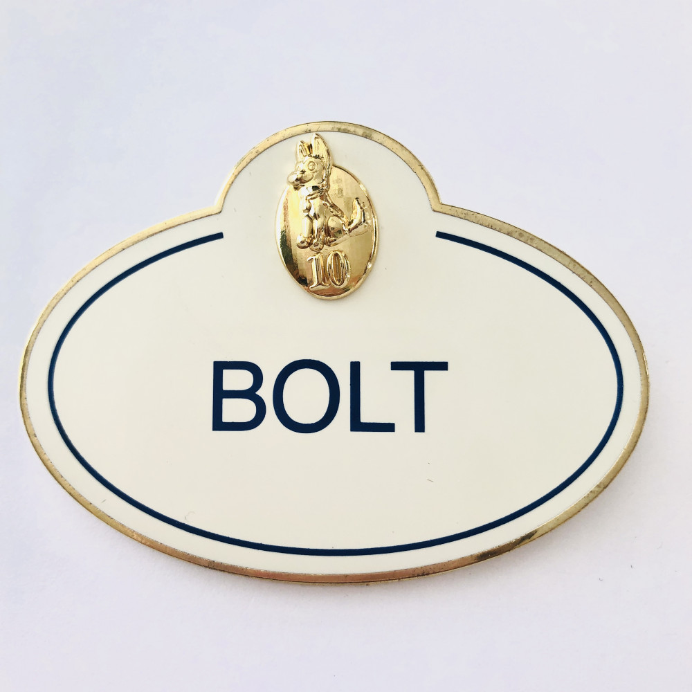 DEC - Cast Member Anniversary Name Tags - Bolt 10th | PIN 24202