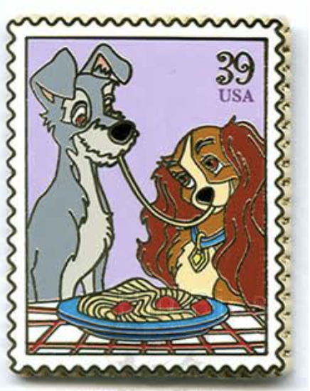 USPS Art of Romance - Lady and the Tramp Stamp | PIN 40962