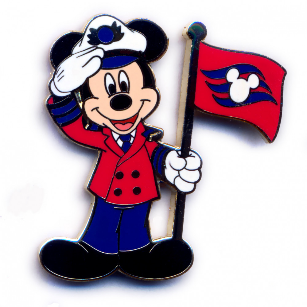 Disney Cruise Line - Captain Mickey Mouse Saluting DCL Flag | PIN 40968