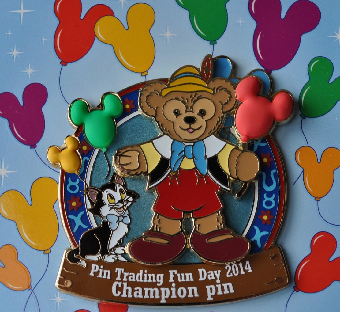 Pin Trading Fun Day 2014 - Duffy as Pinocchio and Figaro Champion Pin ...