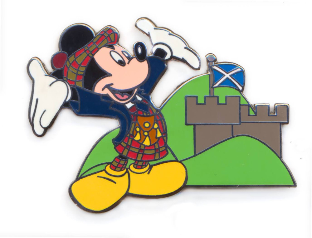 Around the World with Mickey Mouse - In Scotland wearing a Kilt | PIN 42905