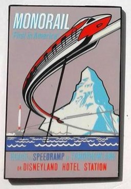 Framed Attraction Poster - Monorail | PIN 27618