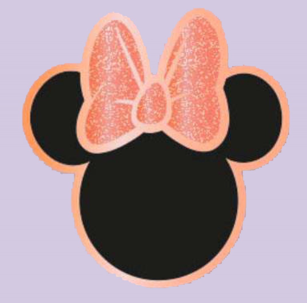 Minnie Mouse Pink Bow Outline