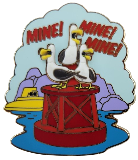 Finding Nemo - Mine! Mine! Mine! Free-D Seagulls on Buoy | PIN 4444