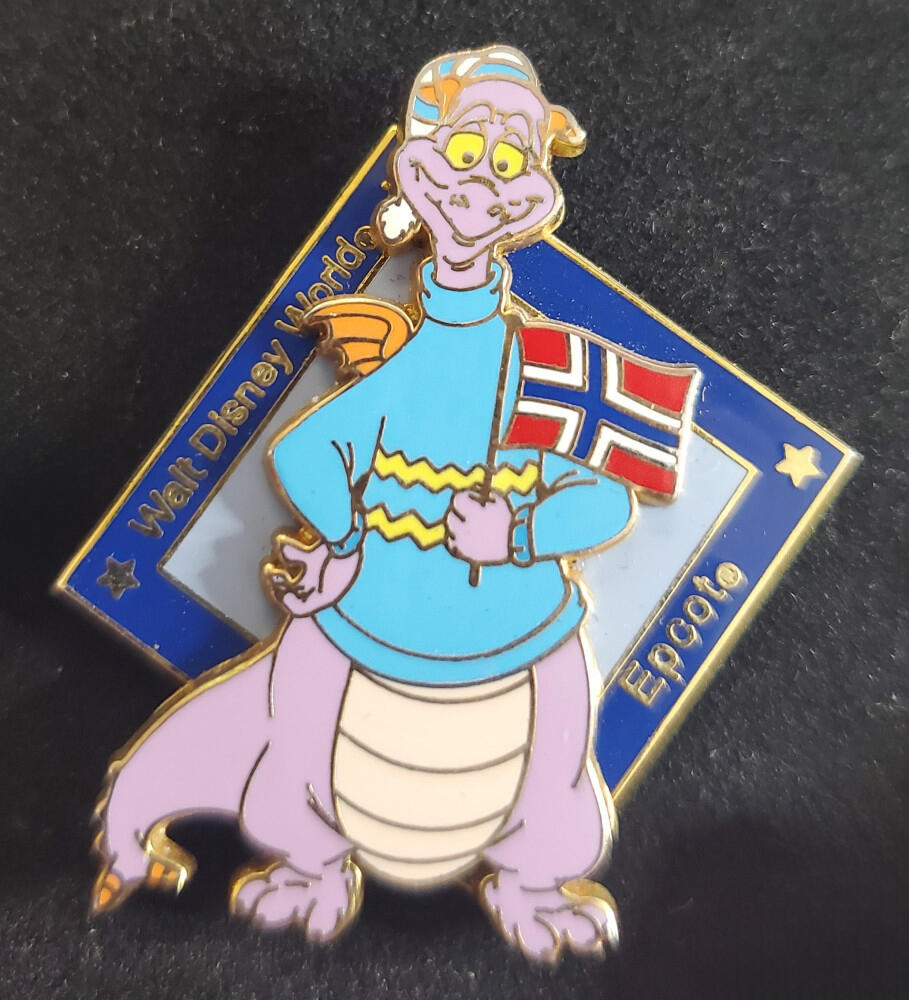 Epcot World Showcase Pavilion - Figment Flag - Norway | PIN 45354