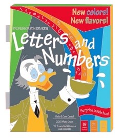 Cereal Boxes - Professor Von Drake's Letter and Numbers | PIN 30181