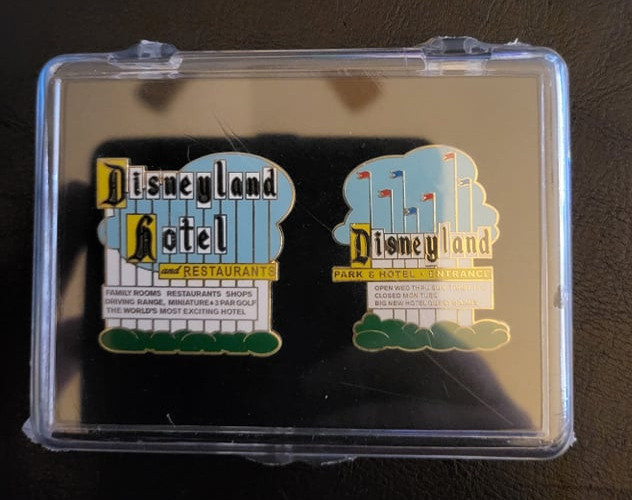 DLR Cast Member Pin of the Month - Disneyland Marquee & Hotel Sign ...