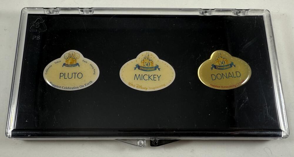 DLR Cast Member Pin of the Month - WDI 50th Anniversary Name Badge 3 ...