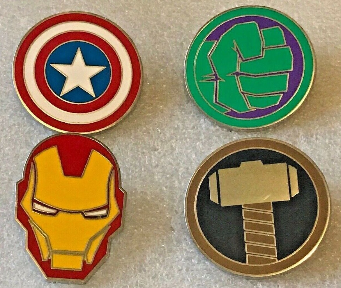 SDR - Marvel Avengers Booster Set - Marvel Avengers Booster 4 Pin Set ...